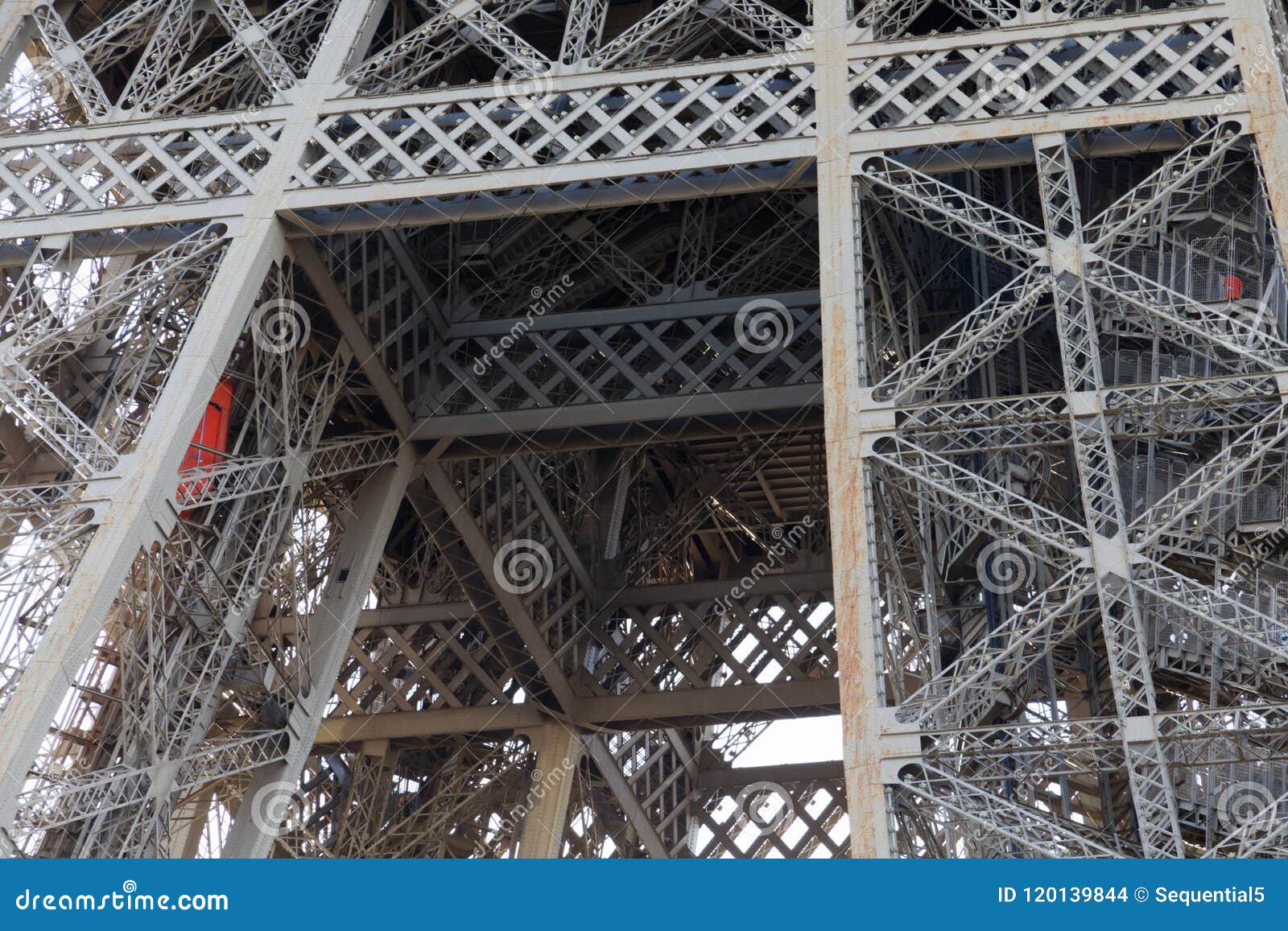 Eiffel Tower Latticework editorial stock image. Image of building ...