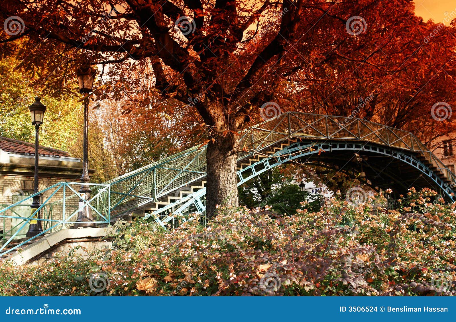 Paris in automne stock photo. Image of france, season - 3506524