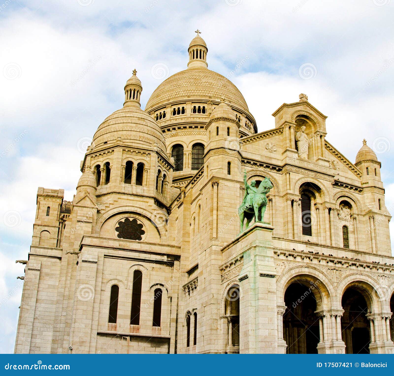 Paris Basilica stock image. Image of montmartre, architecture - 17507421