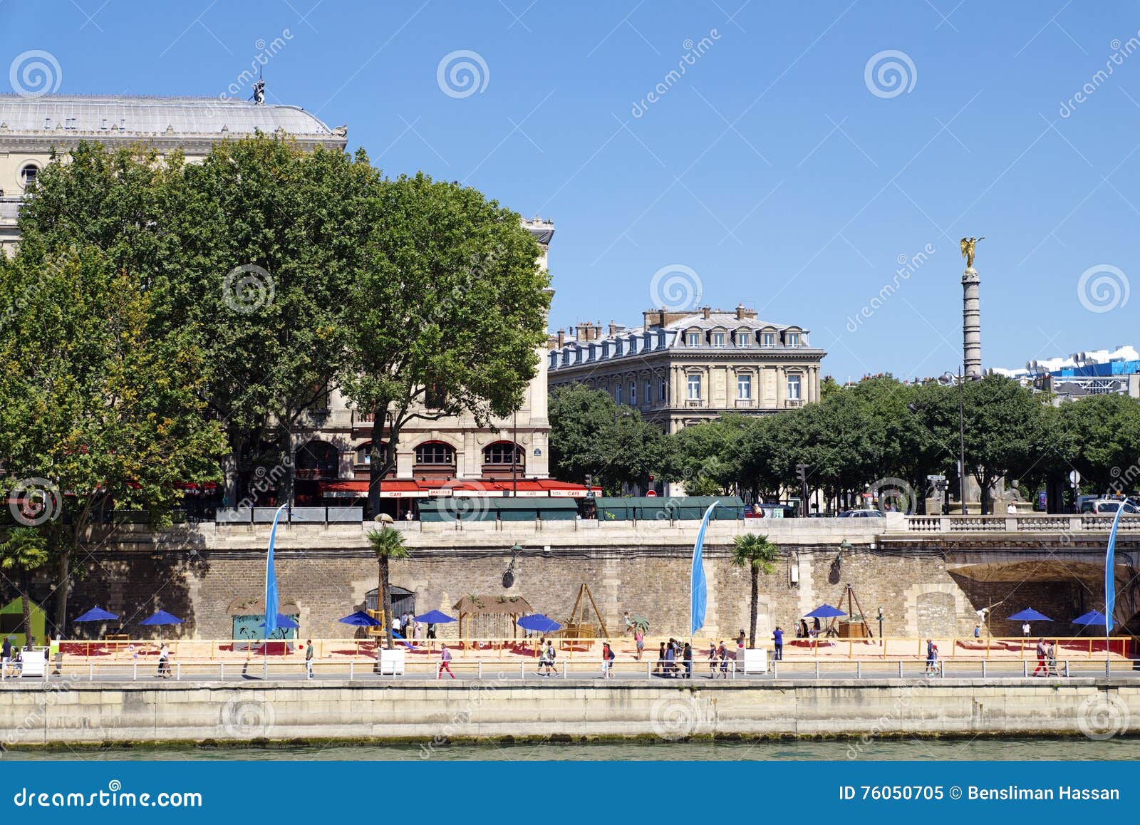 Paris beach editorial image. Image of travel, landmarks - 76050705