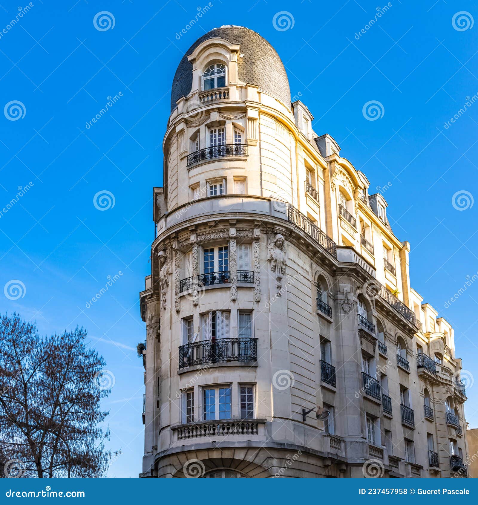 Paris, beautiful buildings stock photo. Image of arrondissement - 237457958