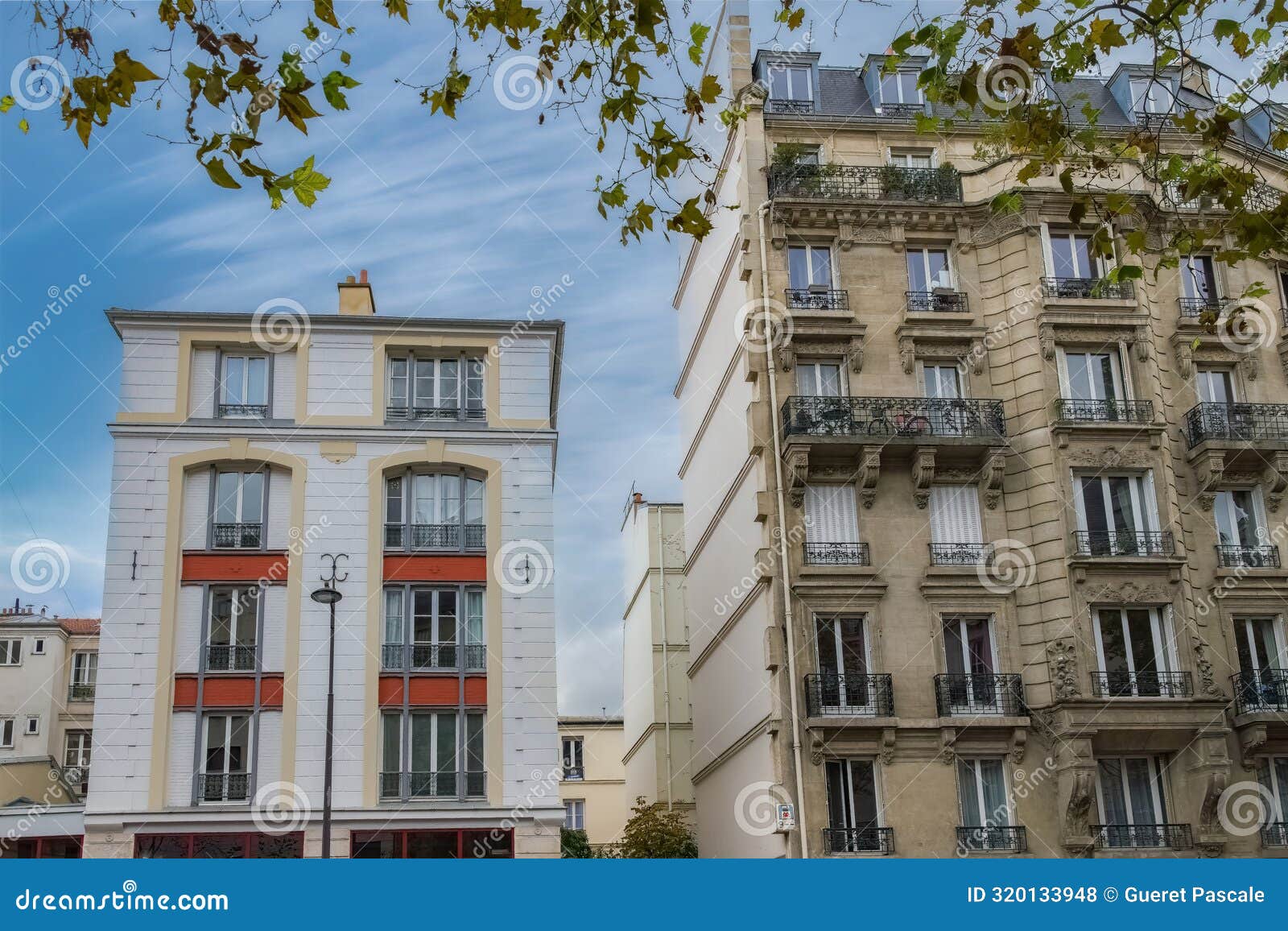 Paris, beautiful buildings stock photo. Image of geometry - 320133948
