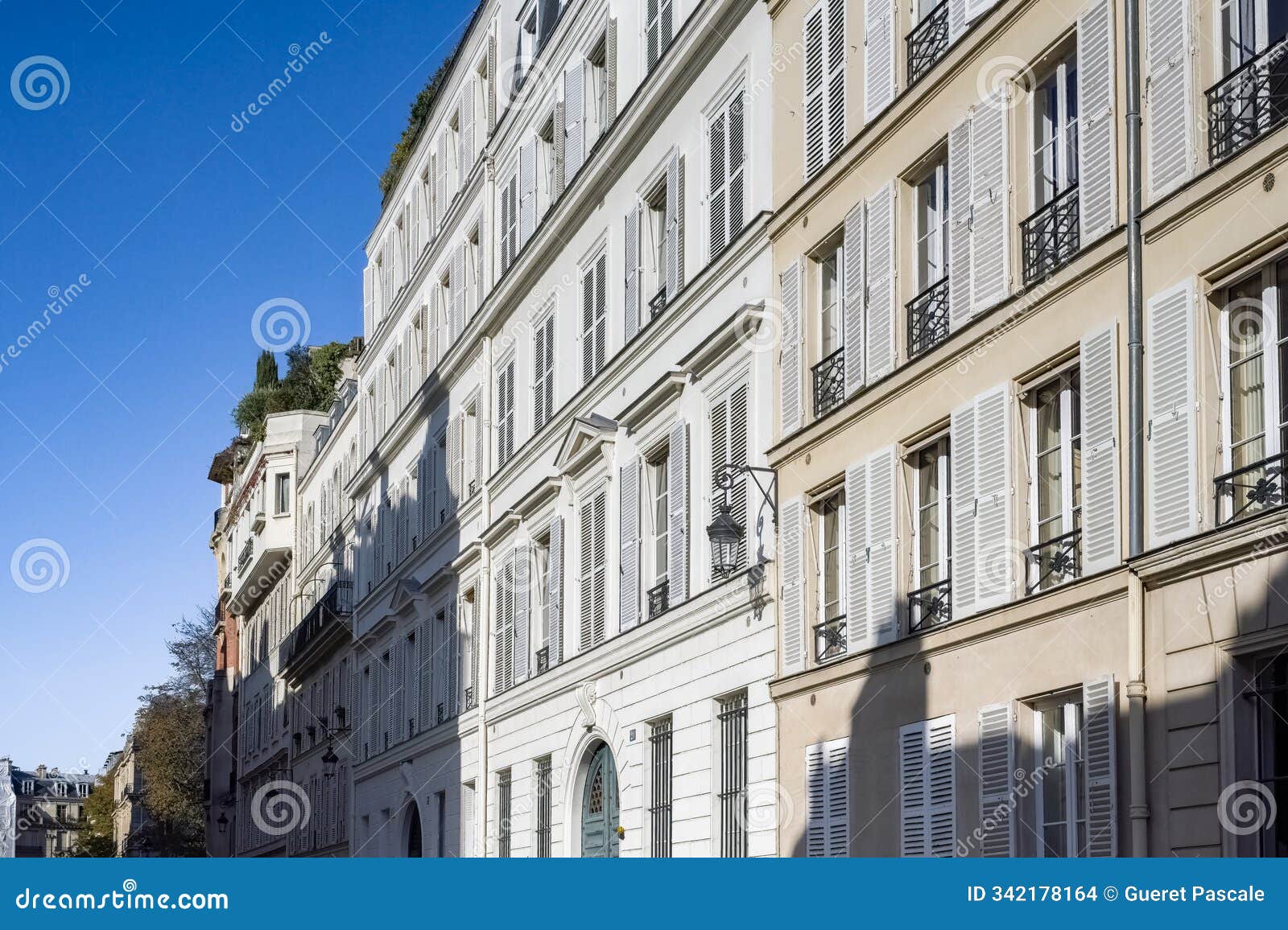 Paris, beautiful facades stock photo. Image of monument - 342178164
