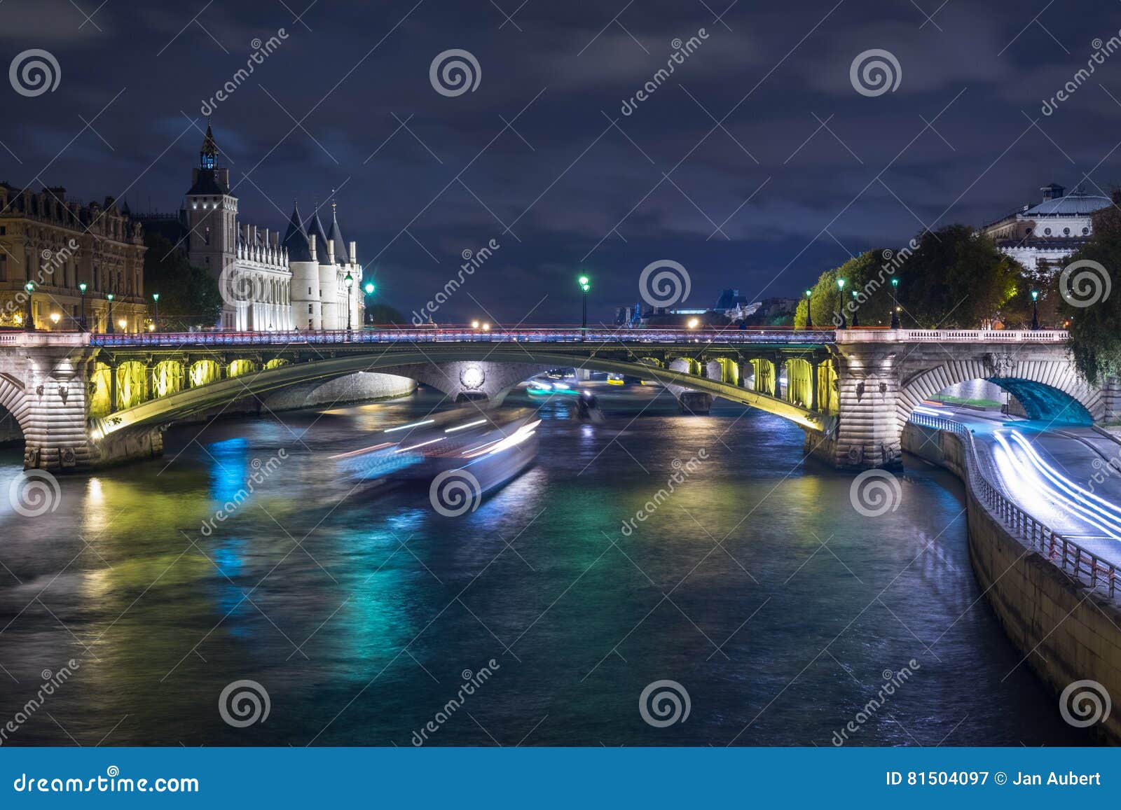 Paris Bridge stock image. Image of exposure, landmark - 81504097