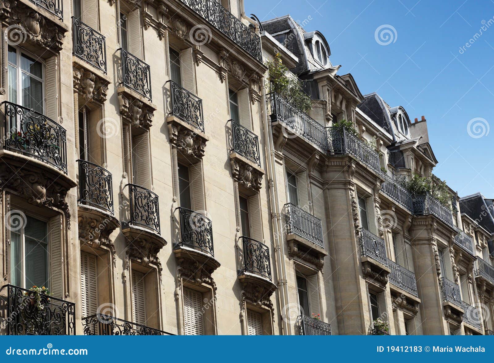 Paris Building stock image. Image of property, purchase - 19412183