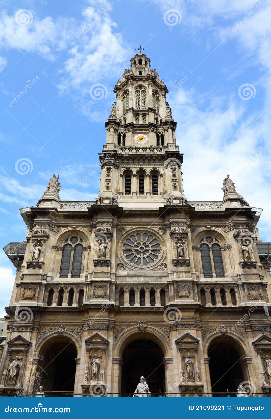 Paris church stock image. Image of french, architecture - 21099221