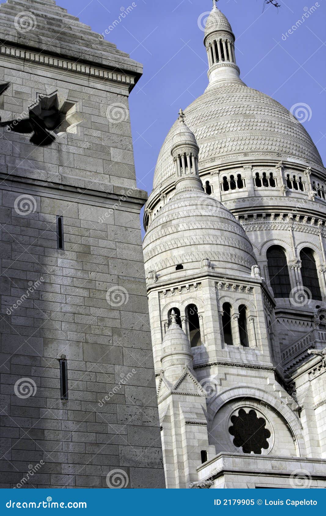 Paris and the church stock image. Image of background - 2179905