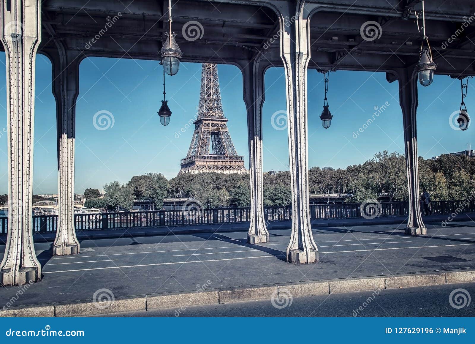 Paris city in daytime stock photo. Image of river, parisian - 127629196