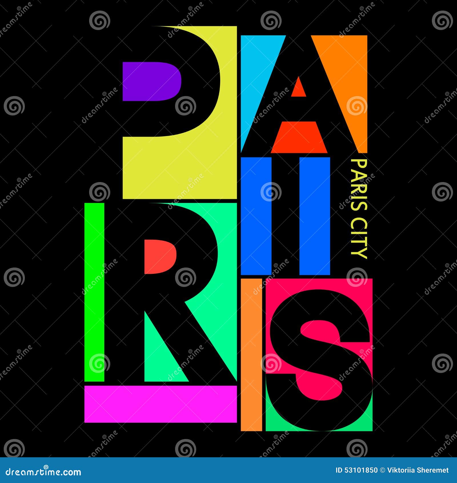 Paris City, T-shirt Typography Graphics, Vector Stock Vector ...