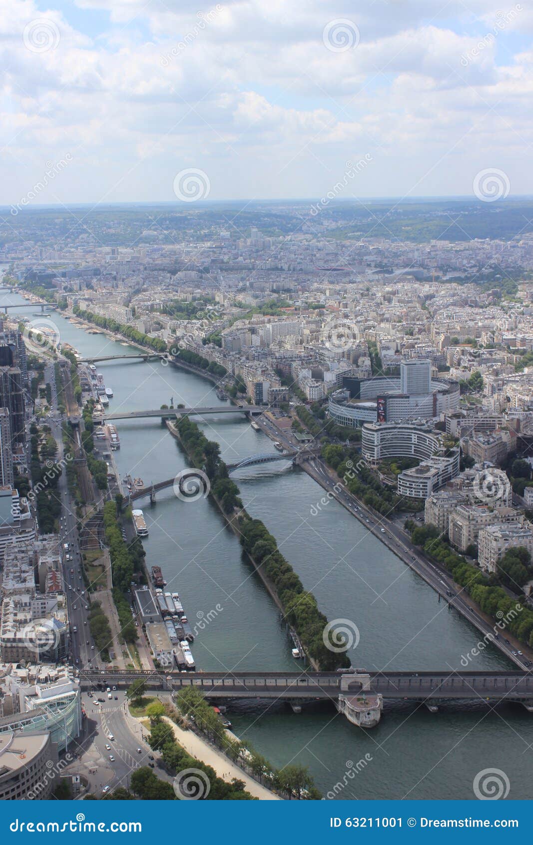 Paris city view - bridges editorial photo. Image of france - 63211001