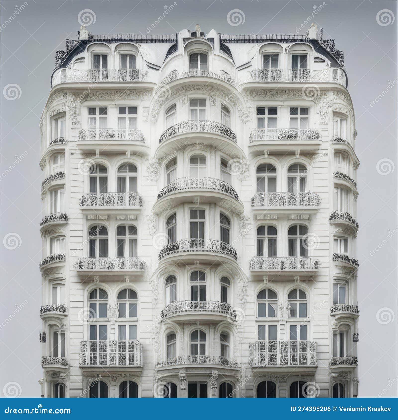 Paris - Classical Architecture Stock Illustration - Illustration of ...