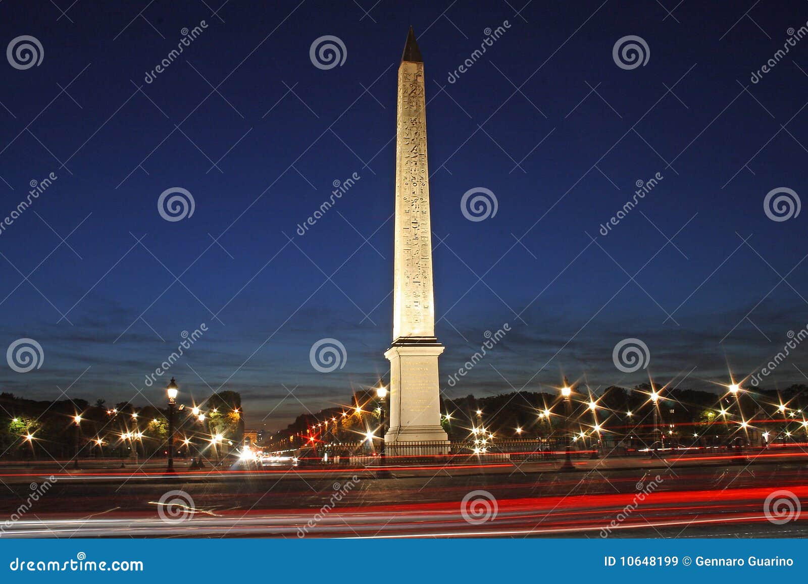 Paris-Concorde Square by Night Stock Image - Image of focus, outlook ...
