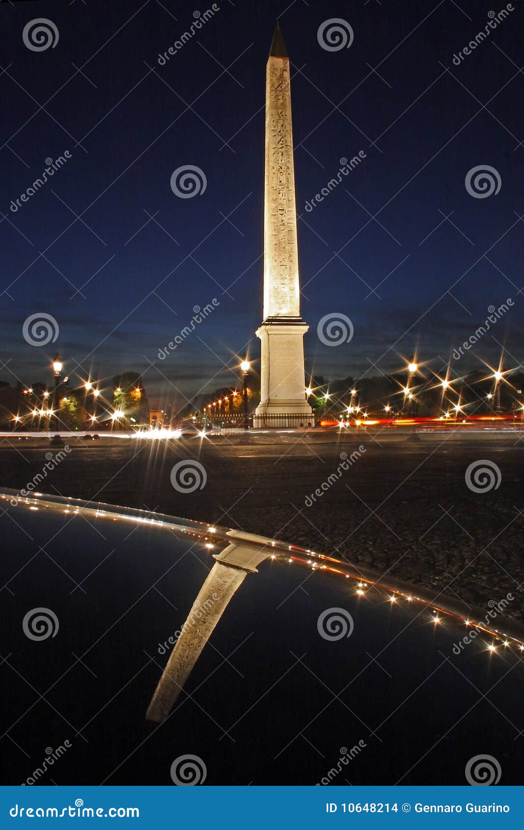 Paris-Concorde Square by Night Stock Photo - Image of dark, paris: 10648214
