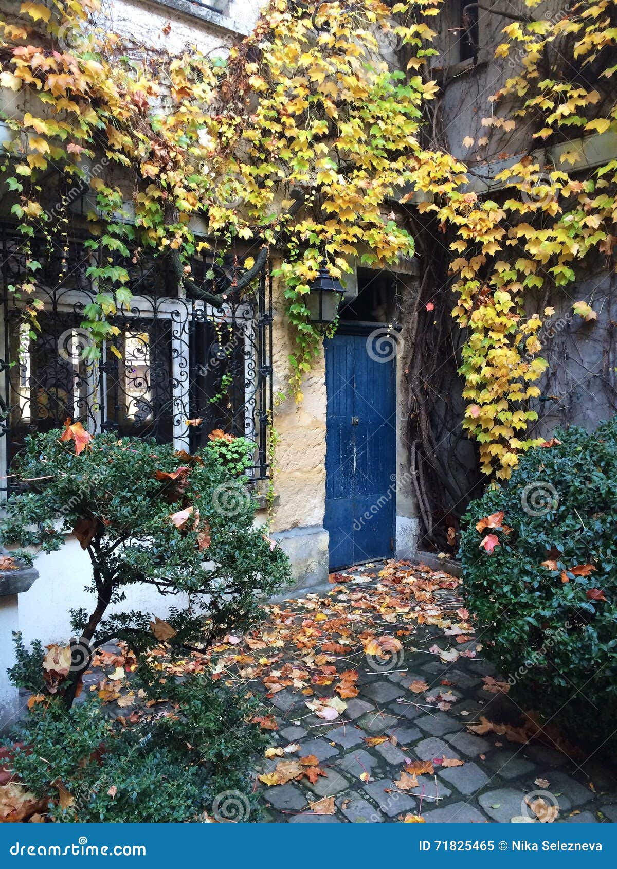 Paris courtyard stock image. Image of paris, courtyard - 71825465