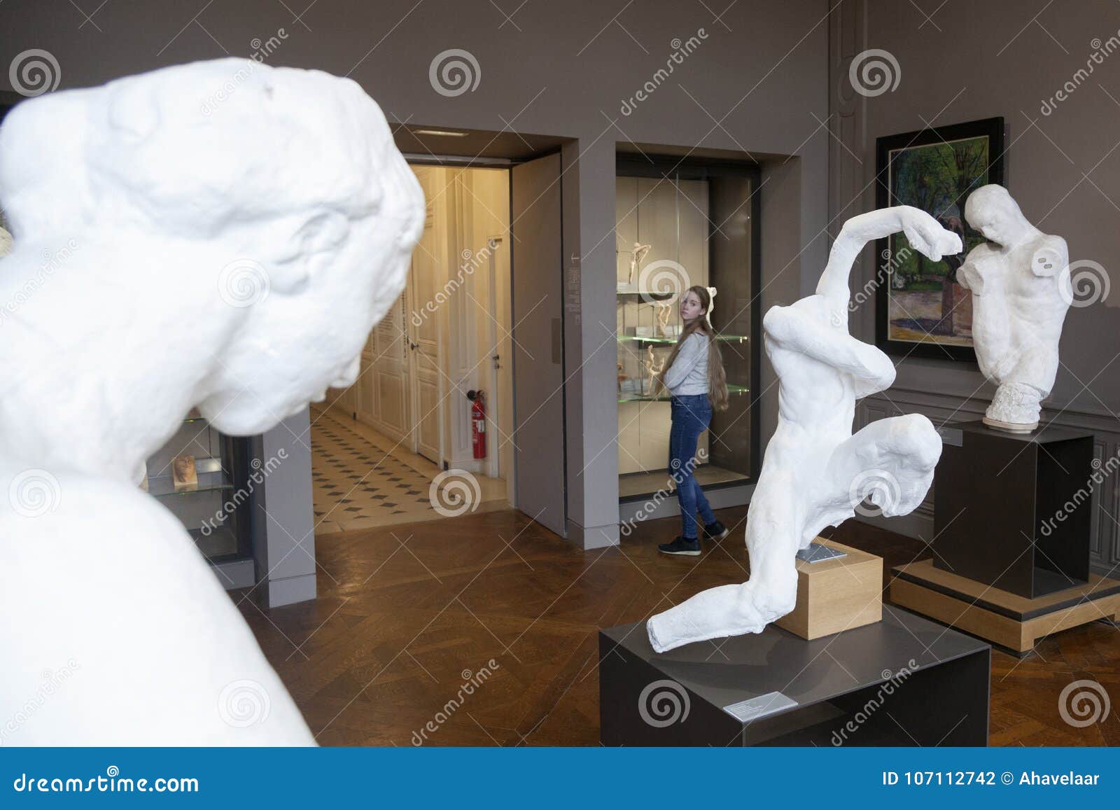 Paris, 30 December 2017: Sculpture by Rodin Inside Musee Rodin in Paris ...