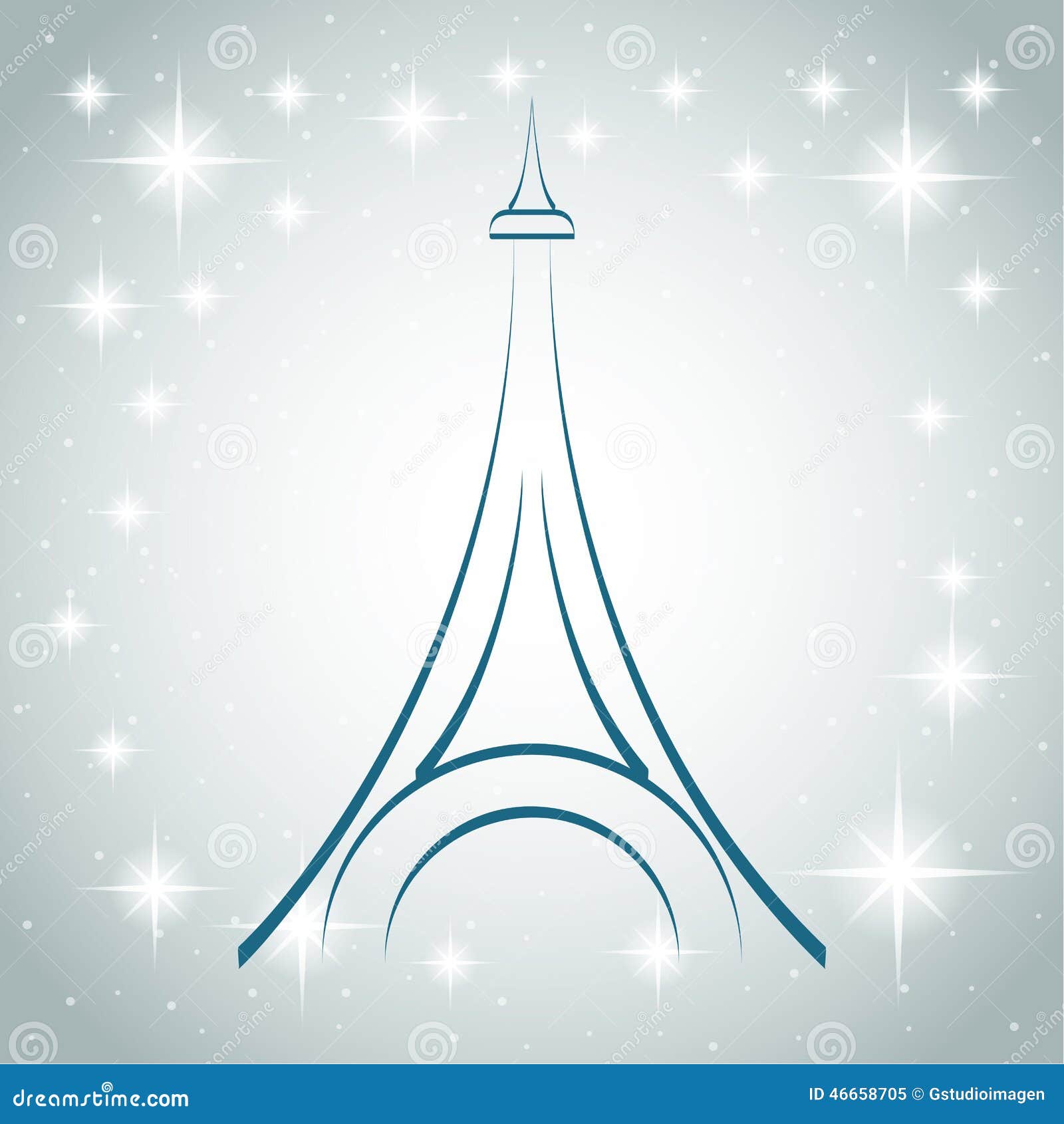 Paris design stock vector. Illustration of graphic, monument - 46658705