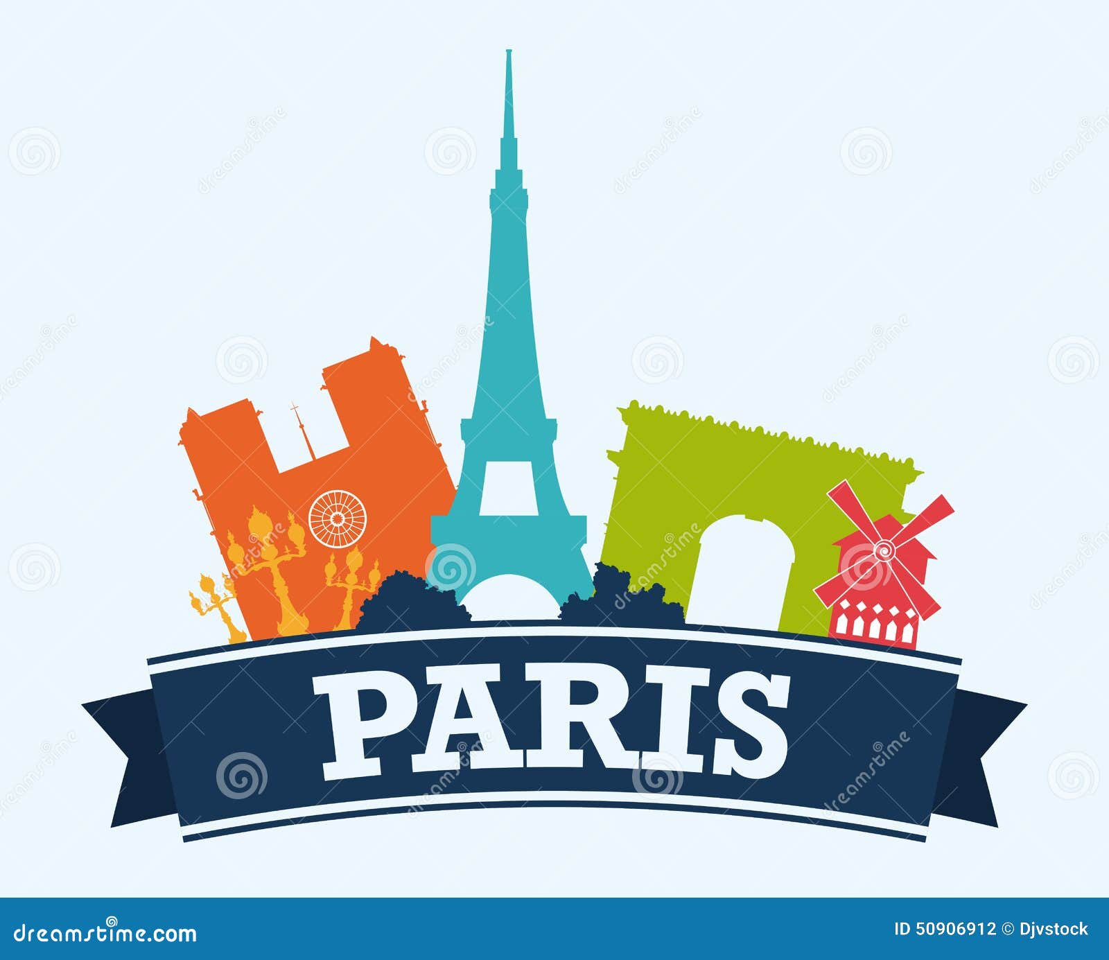 Paris Design, Illustration. Stock Illustration - Illustration of retro ...