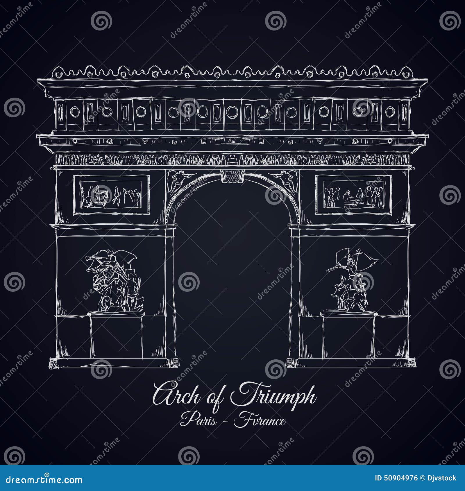 Paris Design, Vector Illustration. Stock Vector - Illustration of ...