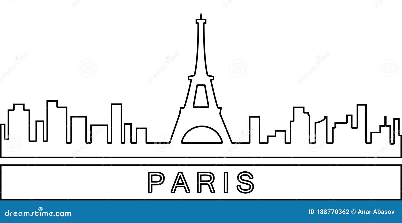 Paris Map. Detailed Map Of Paris City Poster With Streets. Dark Vector ...