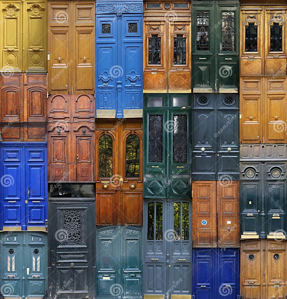 Paris doors stock image. Image of france, exterior, baroque - 27357003