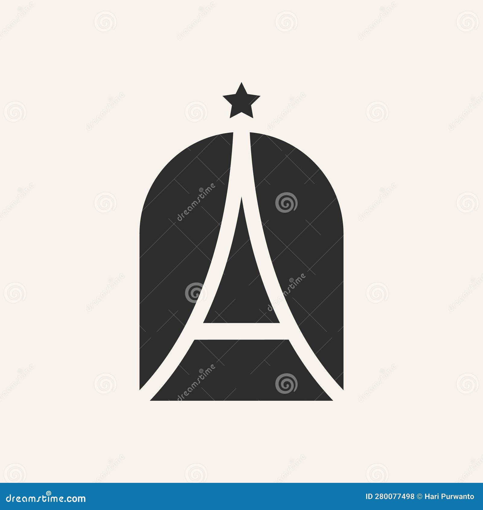 A Paris Eiffel Line Art Logo Design Vector Illustration Stock Vector ...