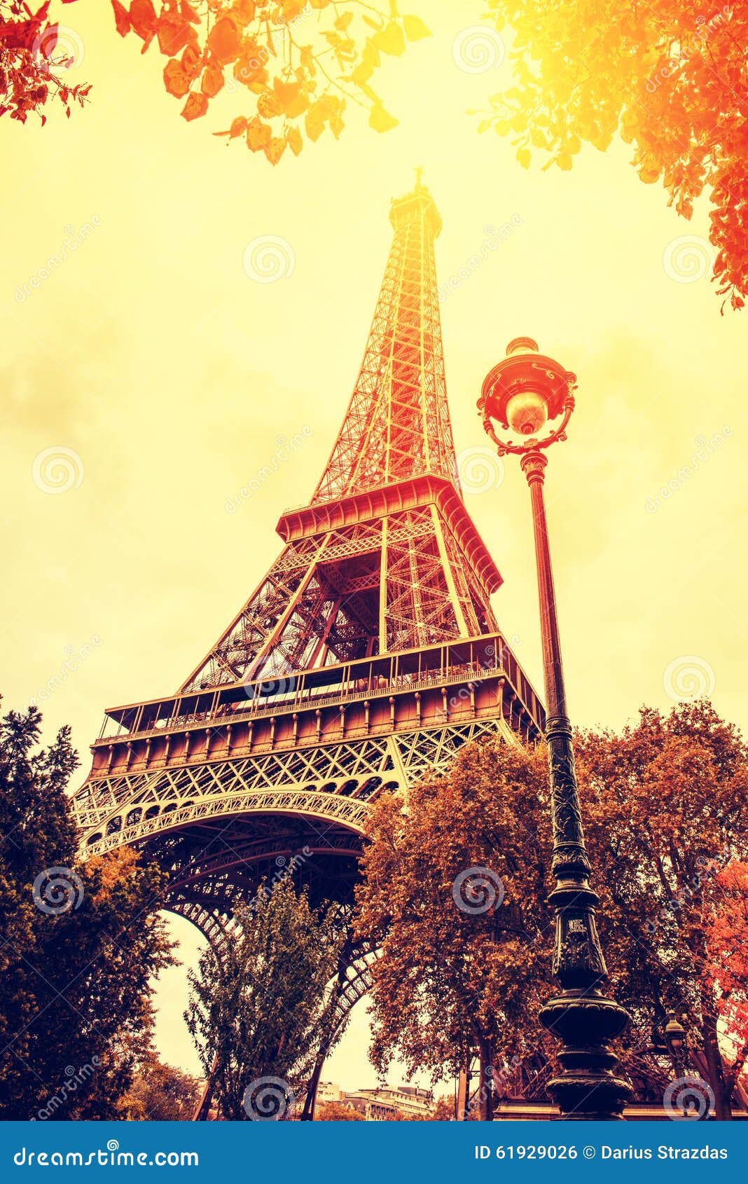 Paris fall season stock photo. Image of fall, tour, france - 61929026