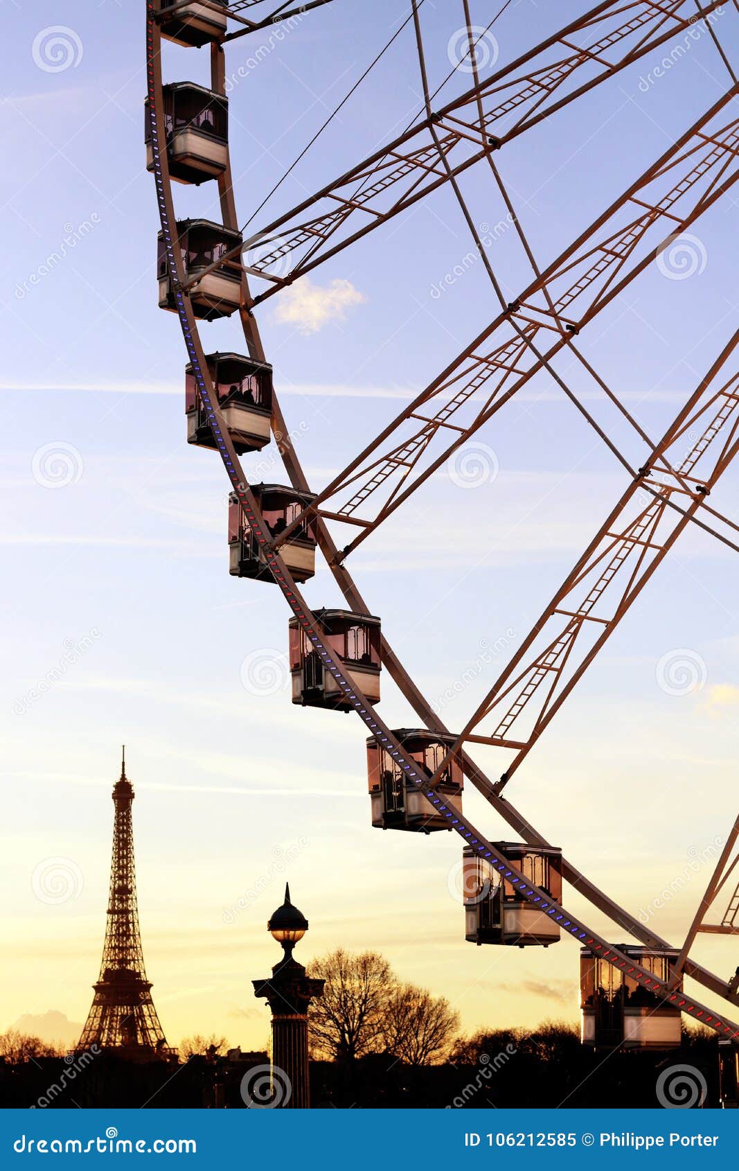 Paris Place De La Concorde Ferris Wheel Gondolas and Eiffel Tower ... Paris Place De La Concorde Ferris Wheel Gondolas and Eiffel Tower ...