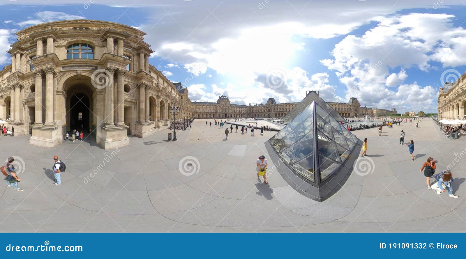 Equirectangular Panoramic 360 Degrees Panoramic View Of Piazza Marconi ...