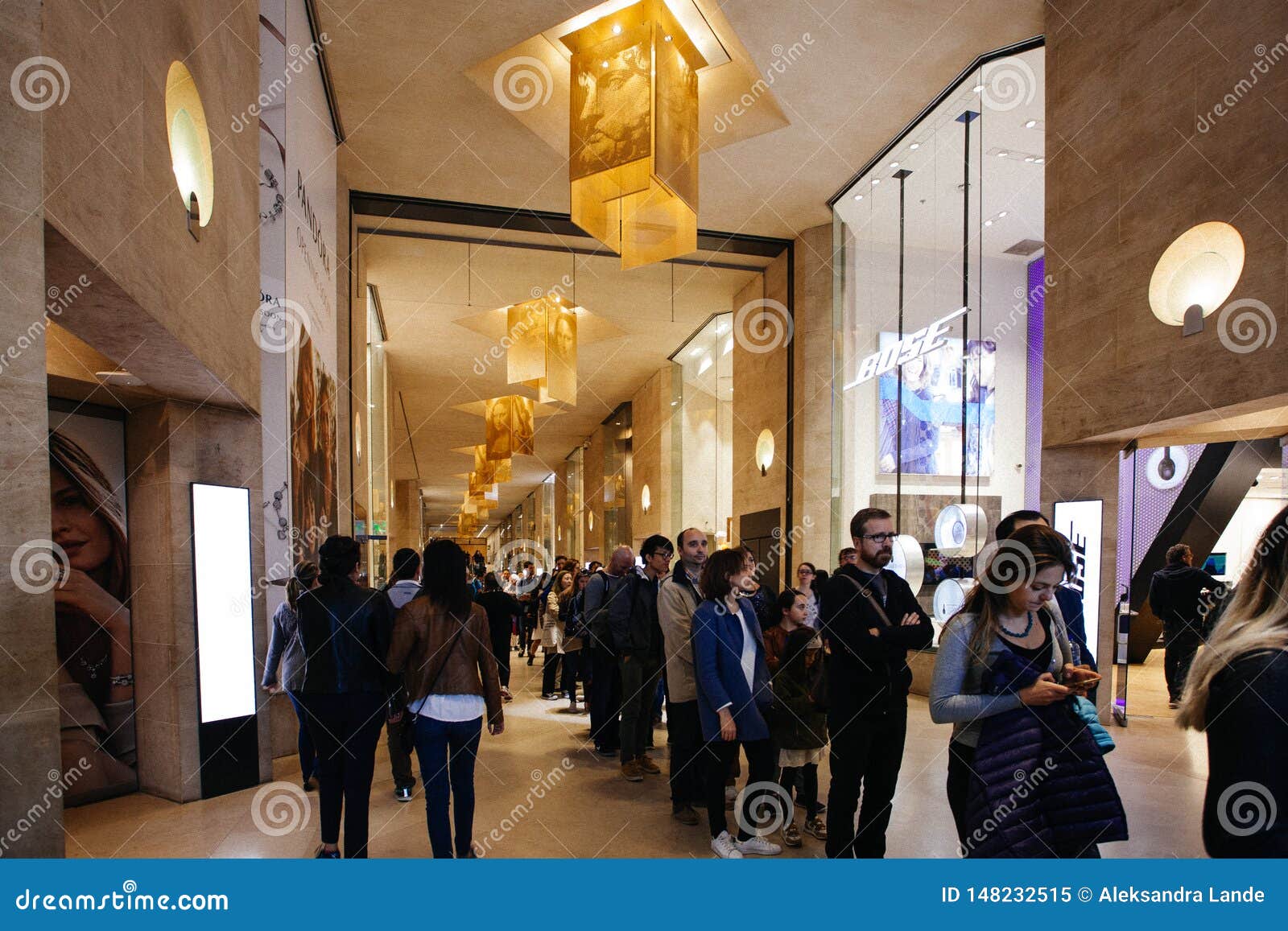 Large Queue Outside Louvre Paris Editorial Image - Image of beautiful ...