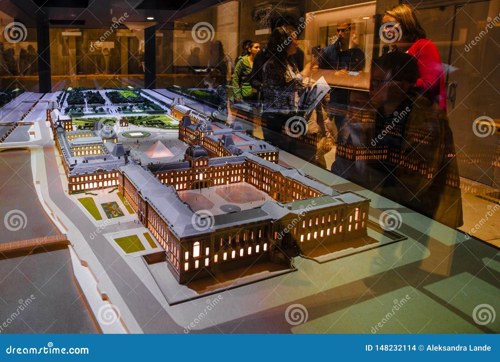 Louvre Museum Model Inside Louvre Museum, Paris, October 3, 2016 ...