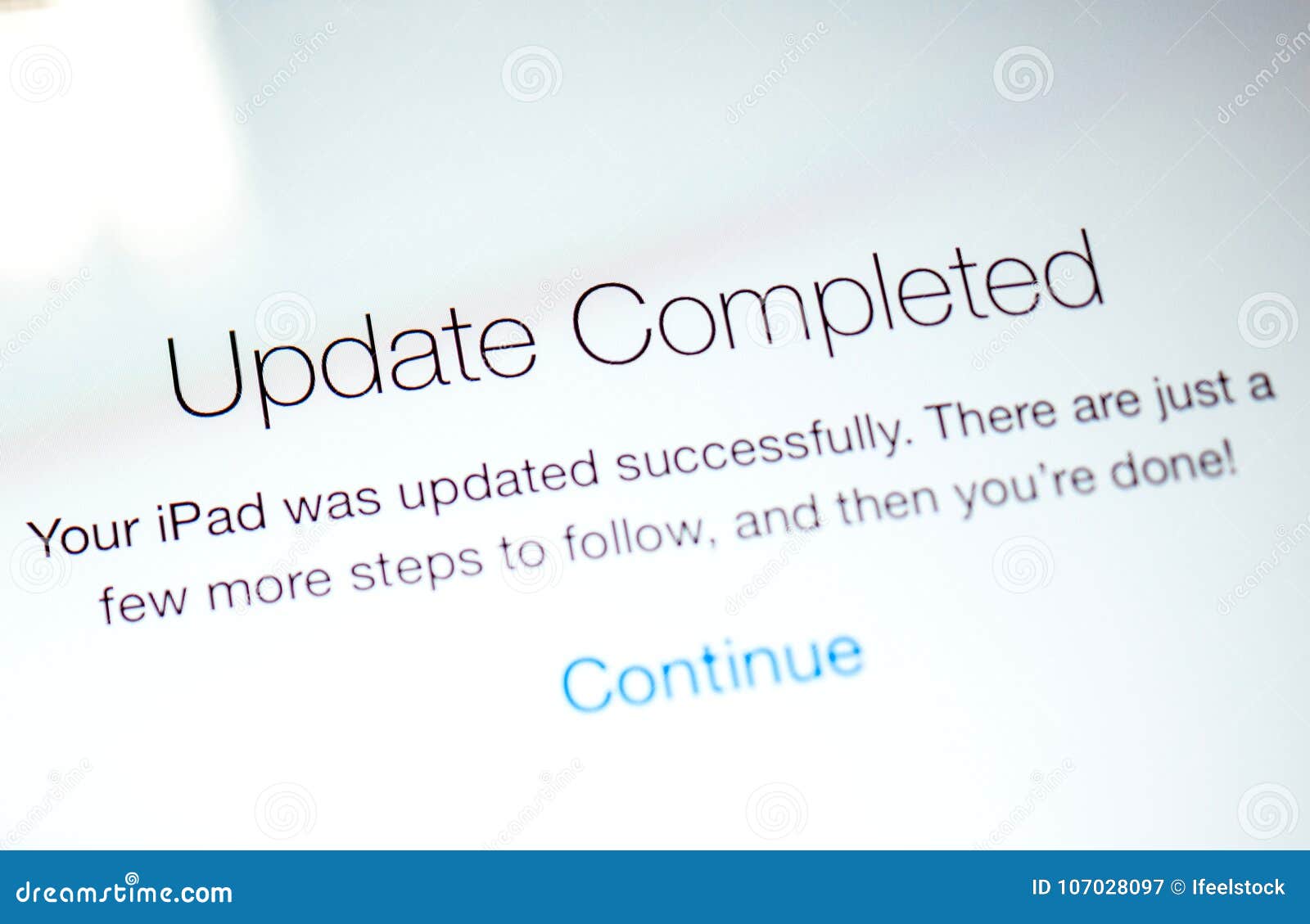 Update Completed during Latest IPAd Update Editorial Photography ...