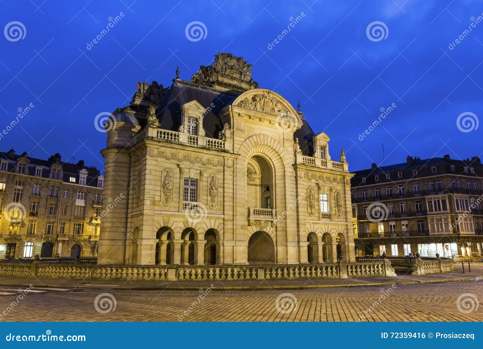 Paris Gate in Lille in France Stock Photo - Image of unesco, style ...