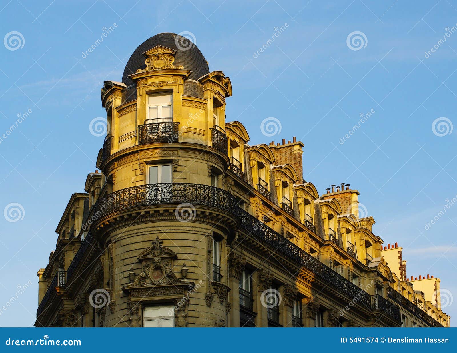 Paris Haussmann Architecture Stock Photo - Image of building, france ...