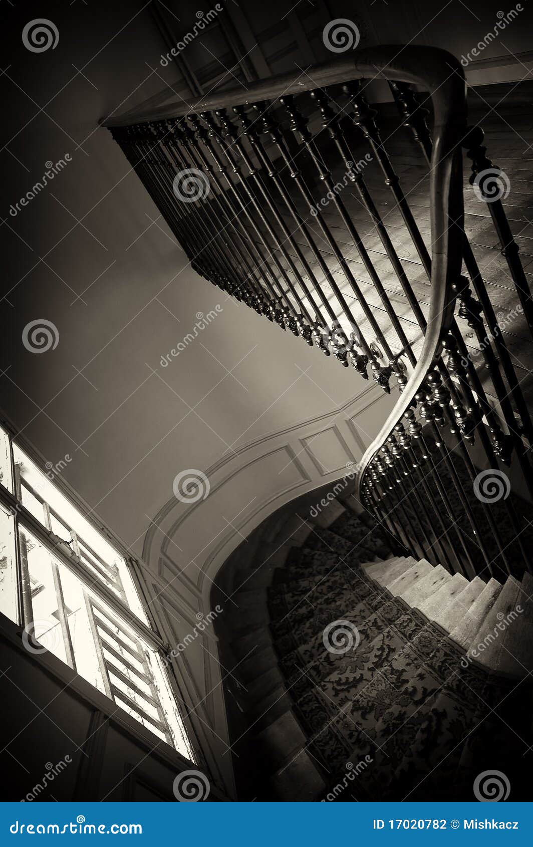 Paris house stairs stock photo. Image of sepia, floor - 17020782