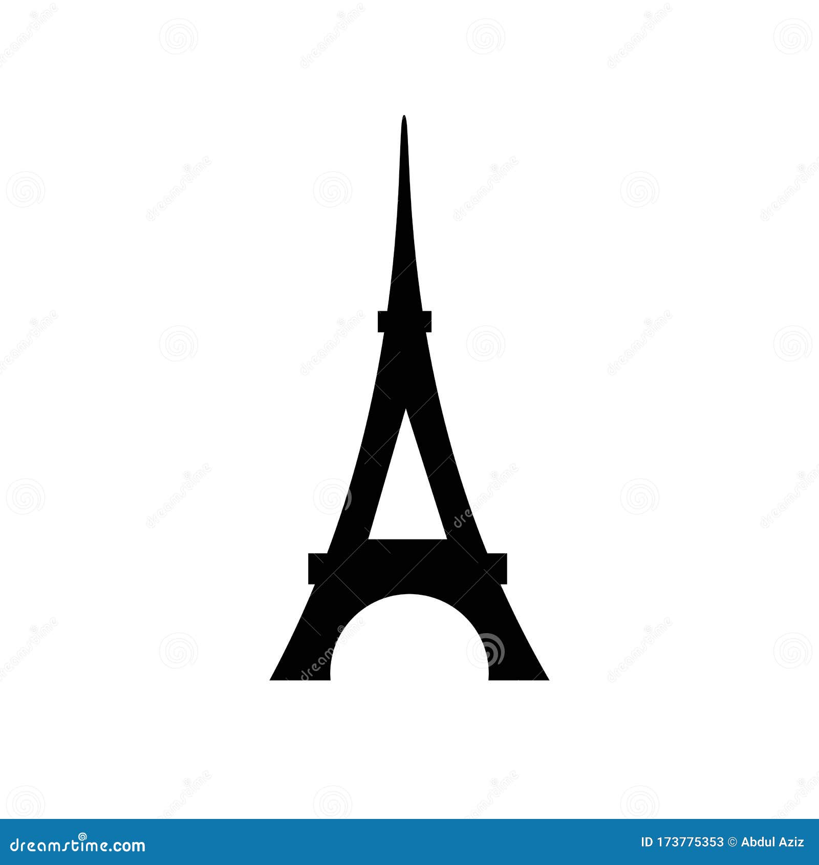 Paris logo vector stock vector. Illustration of black - 173775353