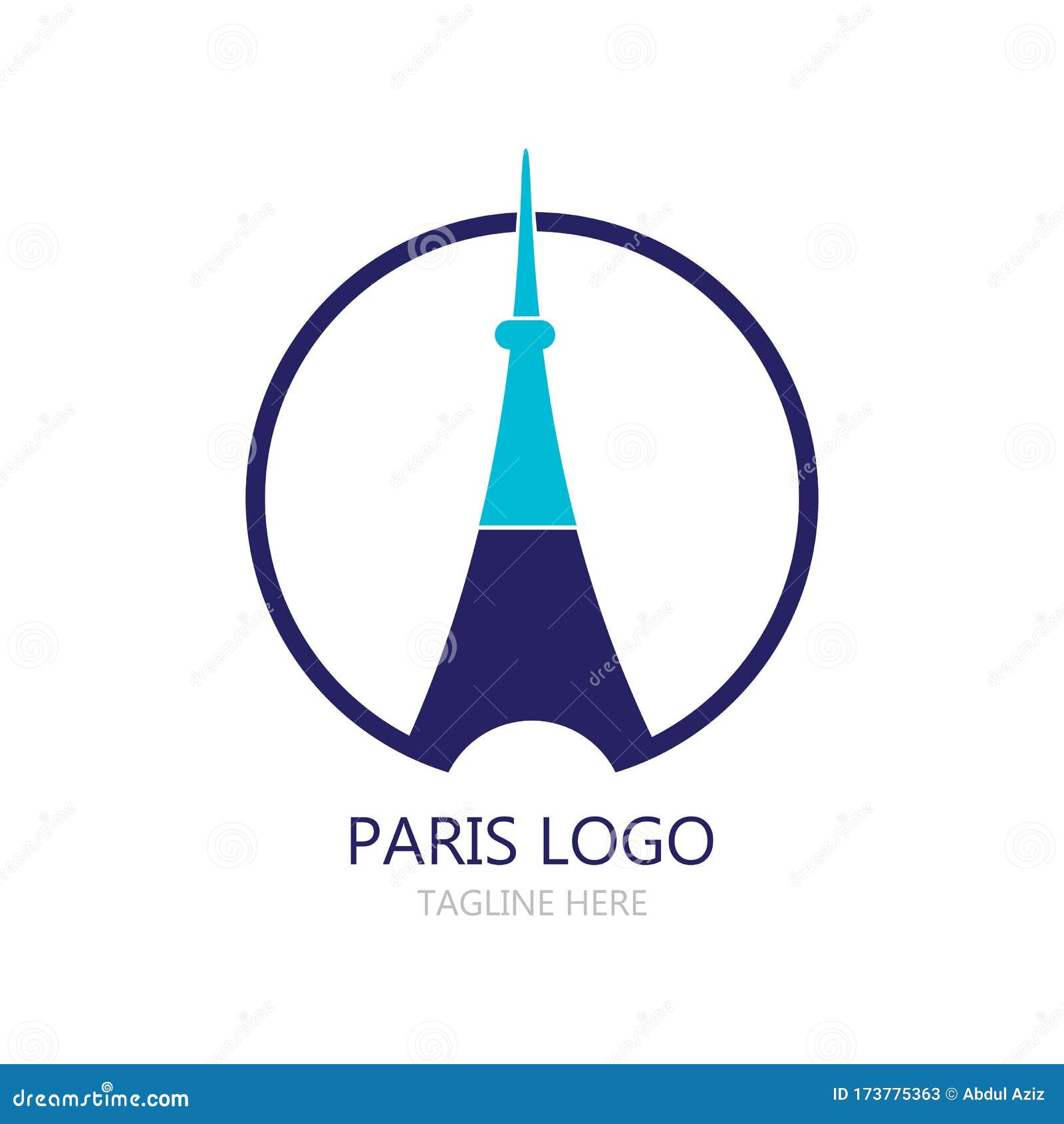 Paris logo vector stock vector. Illustration of abstract - 173775363