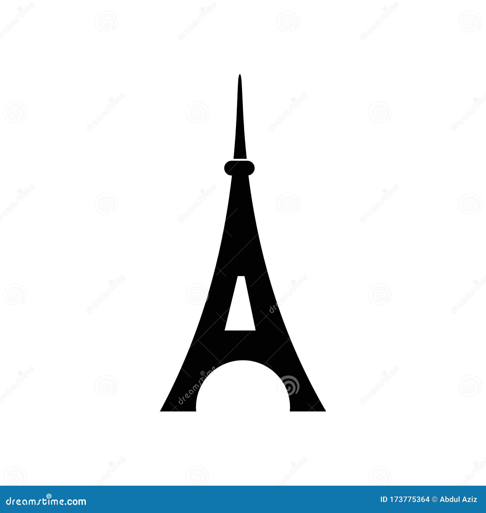 Paris logo vector stock vector. Illustration of abstract - 173775364