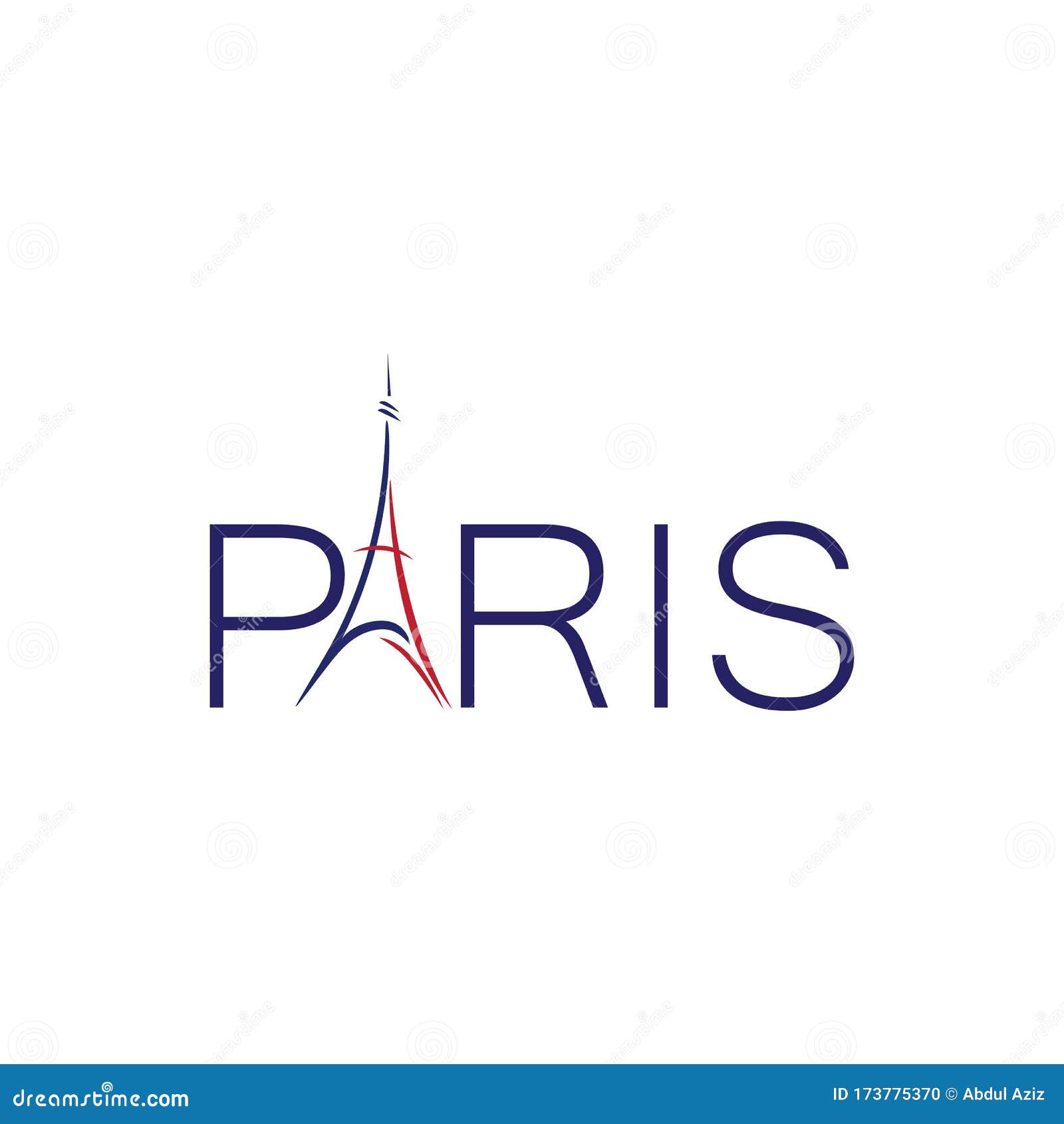 Paris logo vector stock vector. Illustration of holiday - 173775370