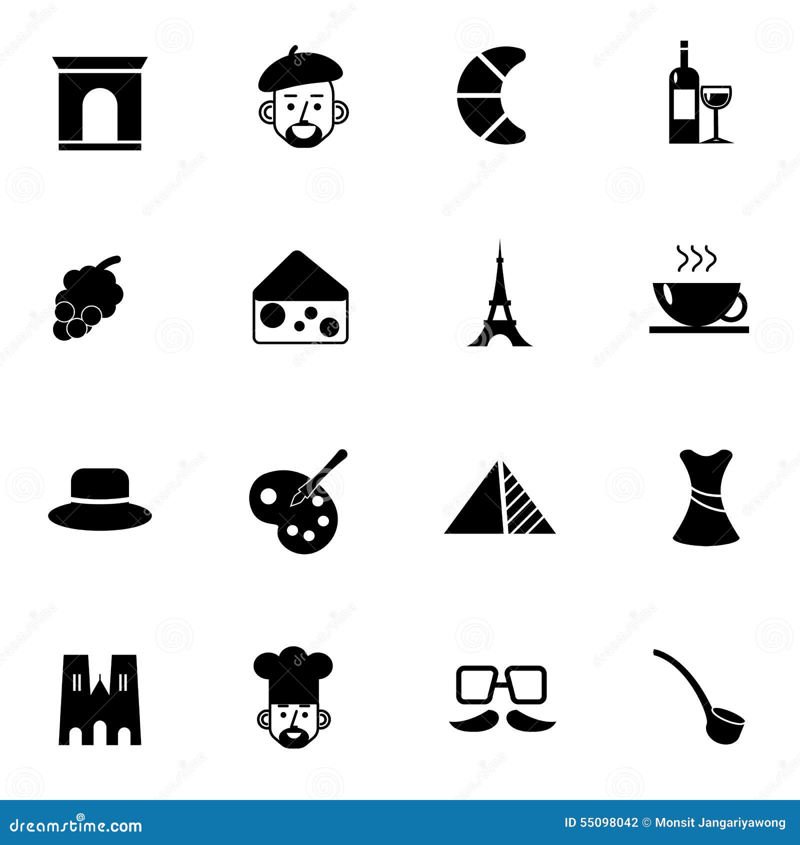 Paris Icons Design. Vector Illustration | CartoonDealer.com #18239512