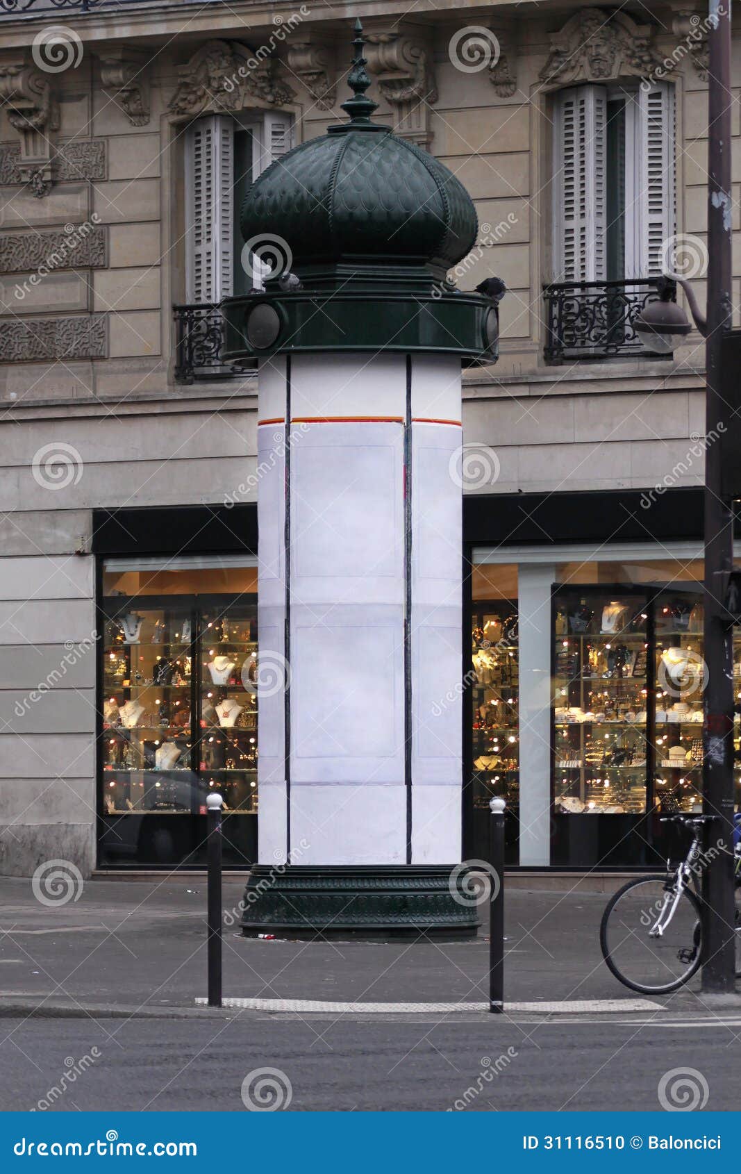 Paris kiosk stock photo. Image of architecture, traditional - 31116510