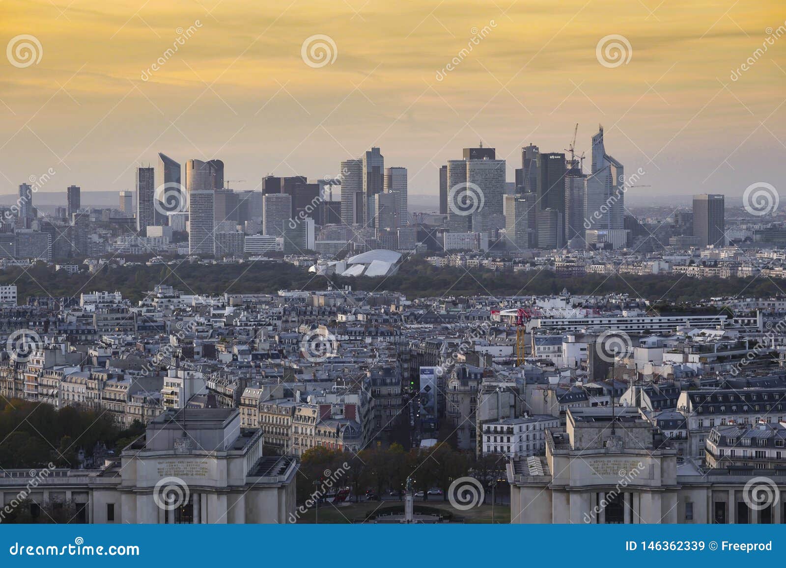Paris, La Defense, Parvis De La Defense, Paris Editorial Stock Image ...