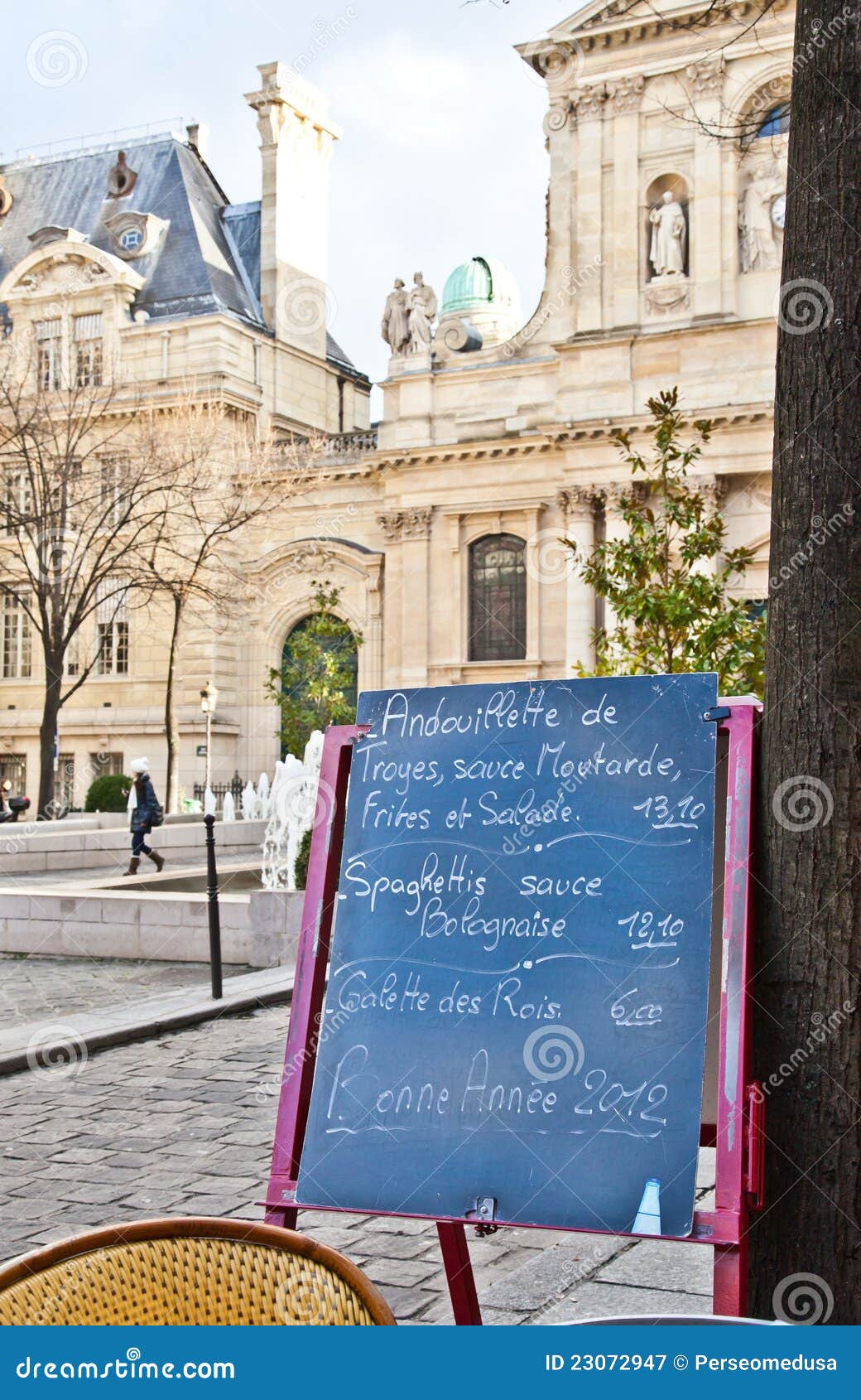 Paris - Menu in a Restaurant Stock Image - Image of place, france: 23072947
