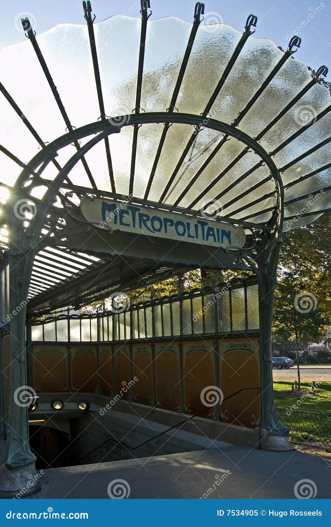 Metro Entrance Built A Century Ago By Art Nouveau Architect Hector ...
