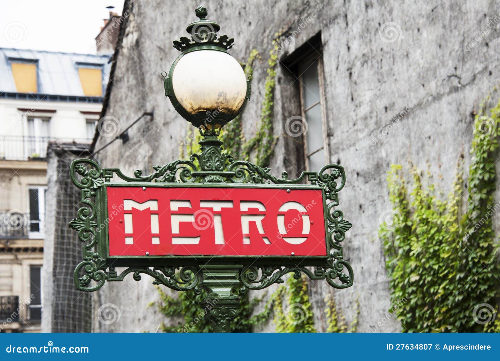 Paris metro sign editorial photography. Image of mode - 27634807