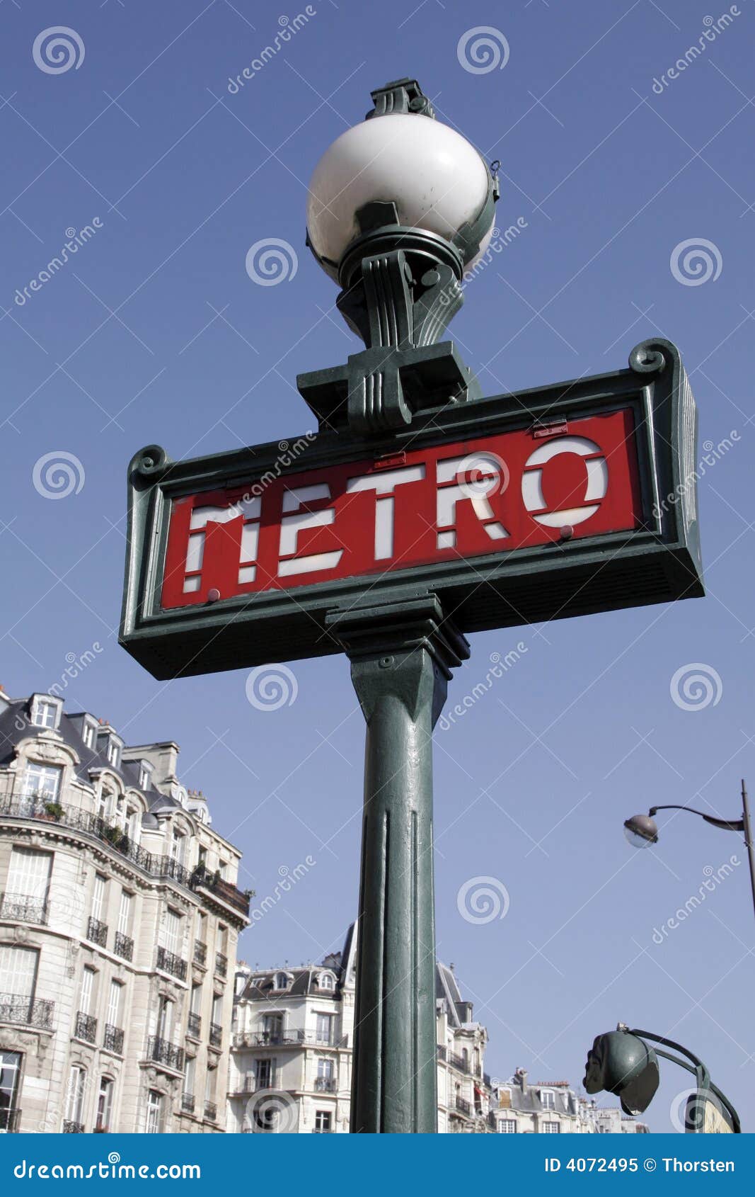 Paris Metro Sign editorial image. Image of object, metro - 4072495
