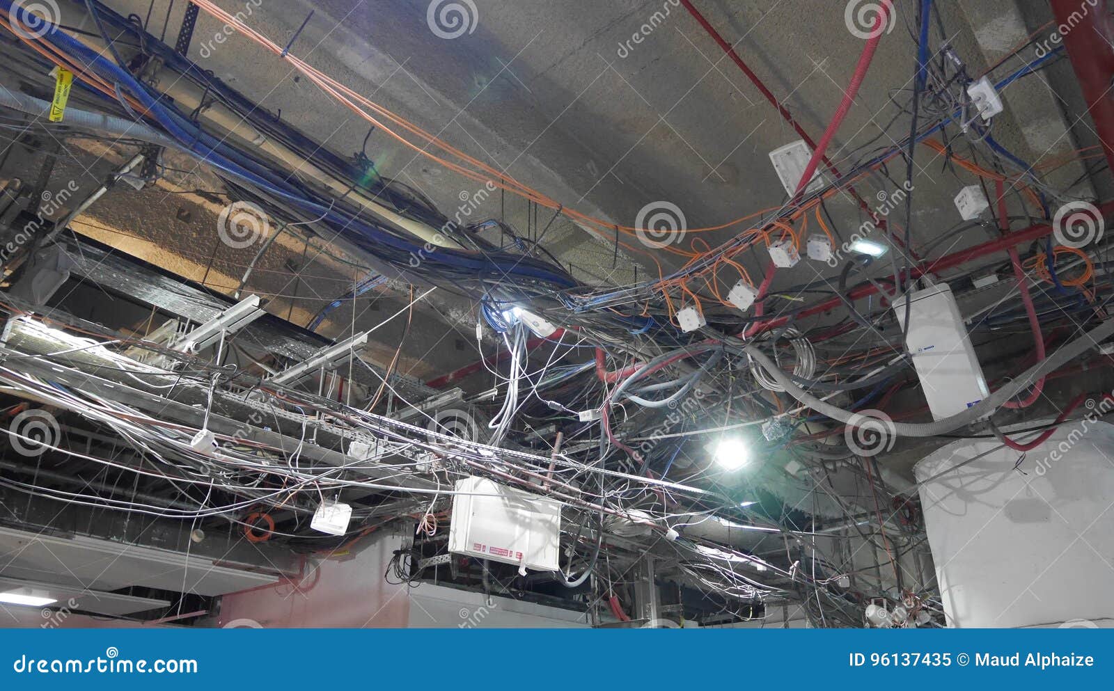 Paris metro station stock image. Image of wires, europe - 96137435