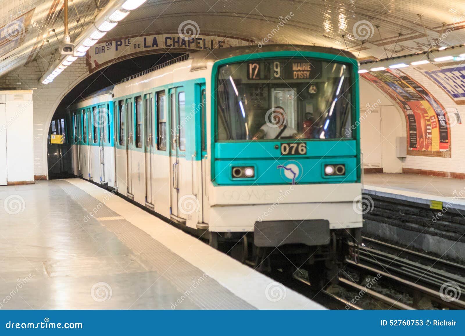 Paris Metro editorial stock photo. Image of transport - 52760753