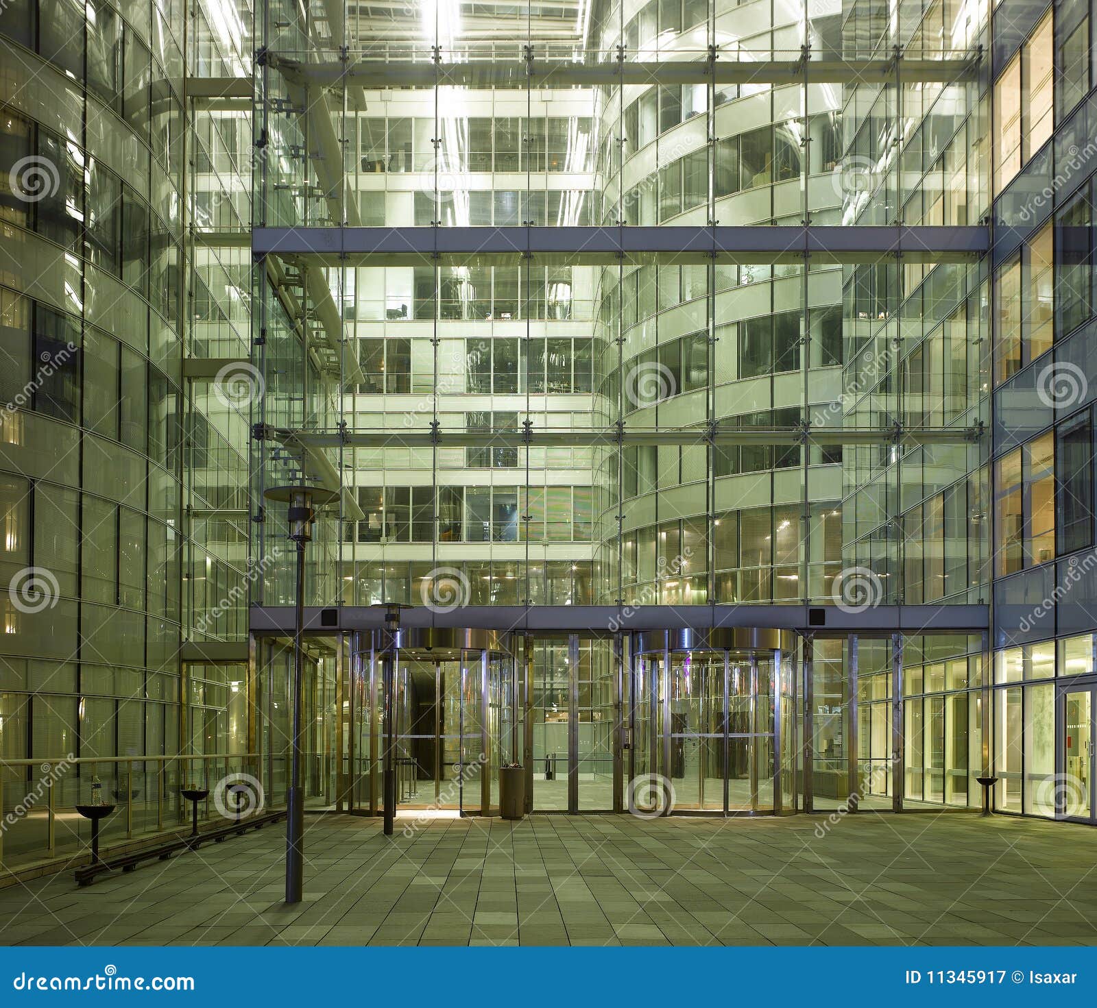 Paris: Modern Architecture at Night Stock Image - Image of metropolitan ...