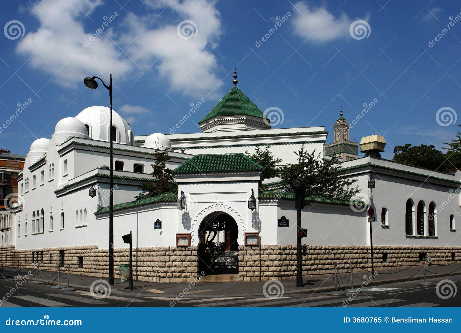 Paris mosque stock image. Image of europe, islam, paris - 3680765