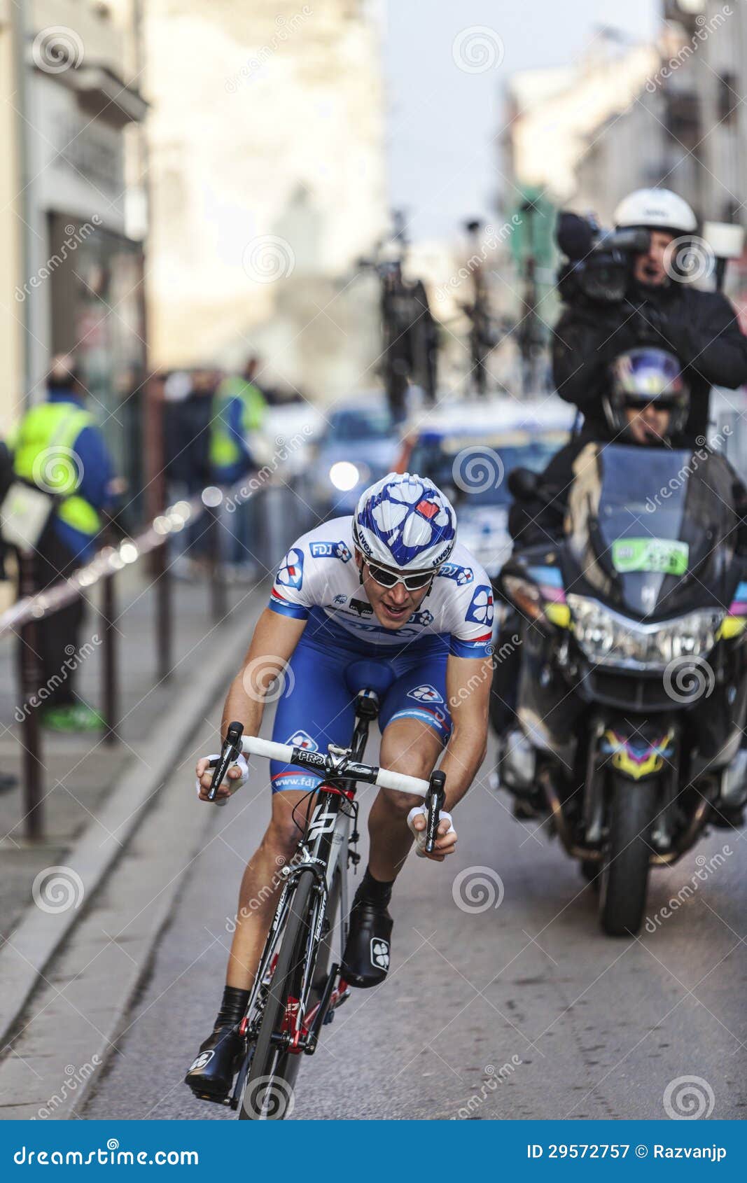 Paris- Nice Cycling Race Action Editorial Photography - Image of ...